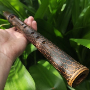 Dragon Skin Native American Style Bamboo Flute in the Key of C. Ethnic ...