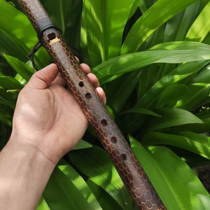Dragon Skin Native American Style Bamboo Flute in the Key of C. Ethnic ...