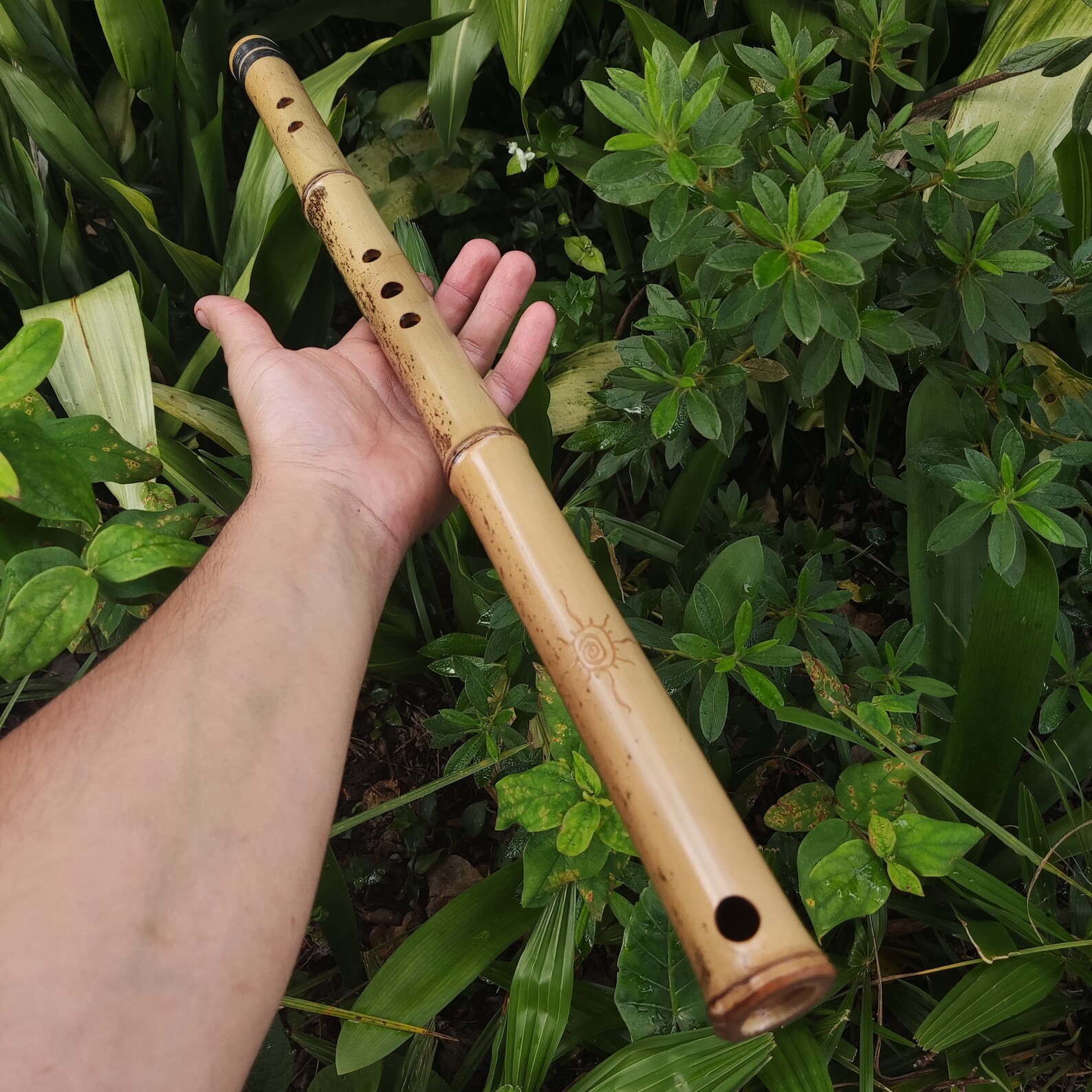 Exotic Meditative Kokin Akebono Bamboo Flute in the Key of Low C. Oriental Flute With a Japanese ...