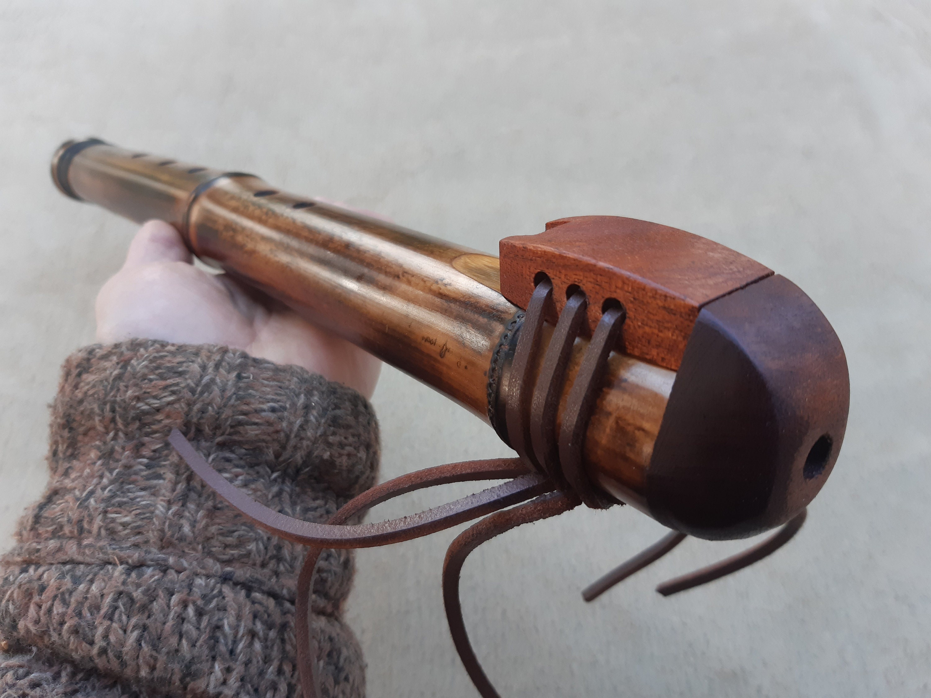Bamboo Native American style flute in the key of F. Rustic | Etsy