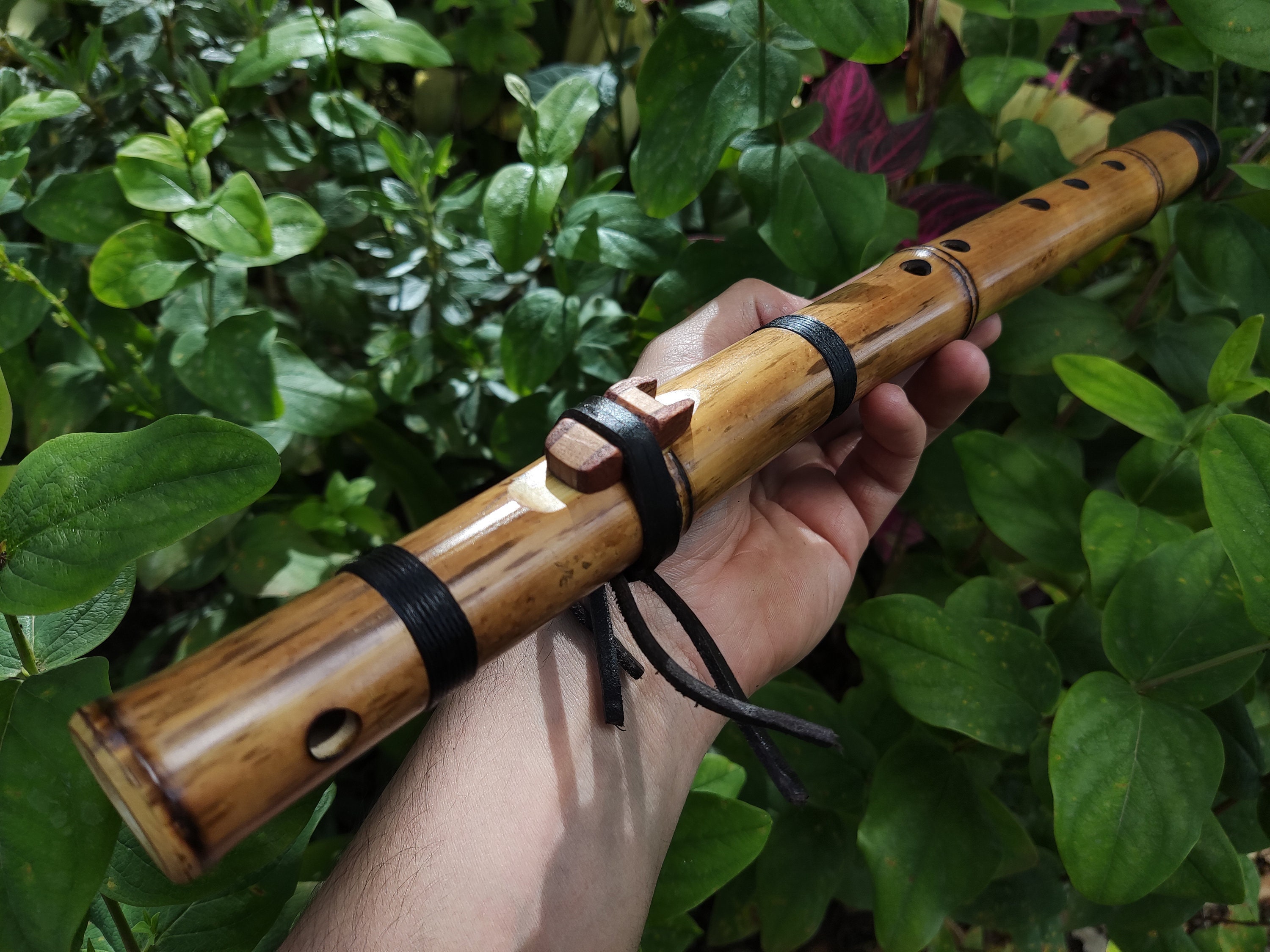 Side Blown Ethnic Native American Style Bamboo Flute in the - Etsy