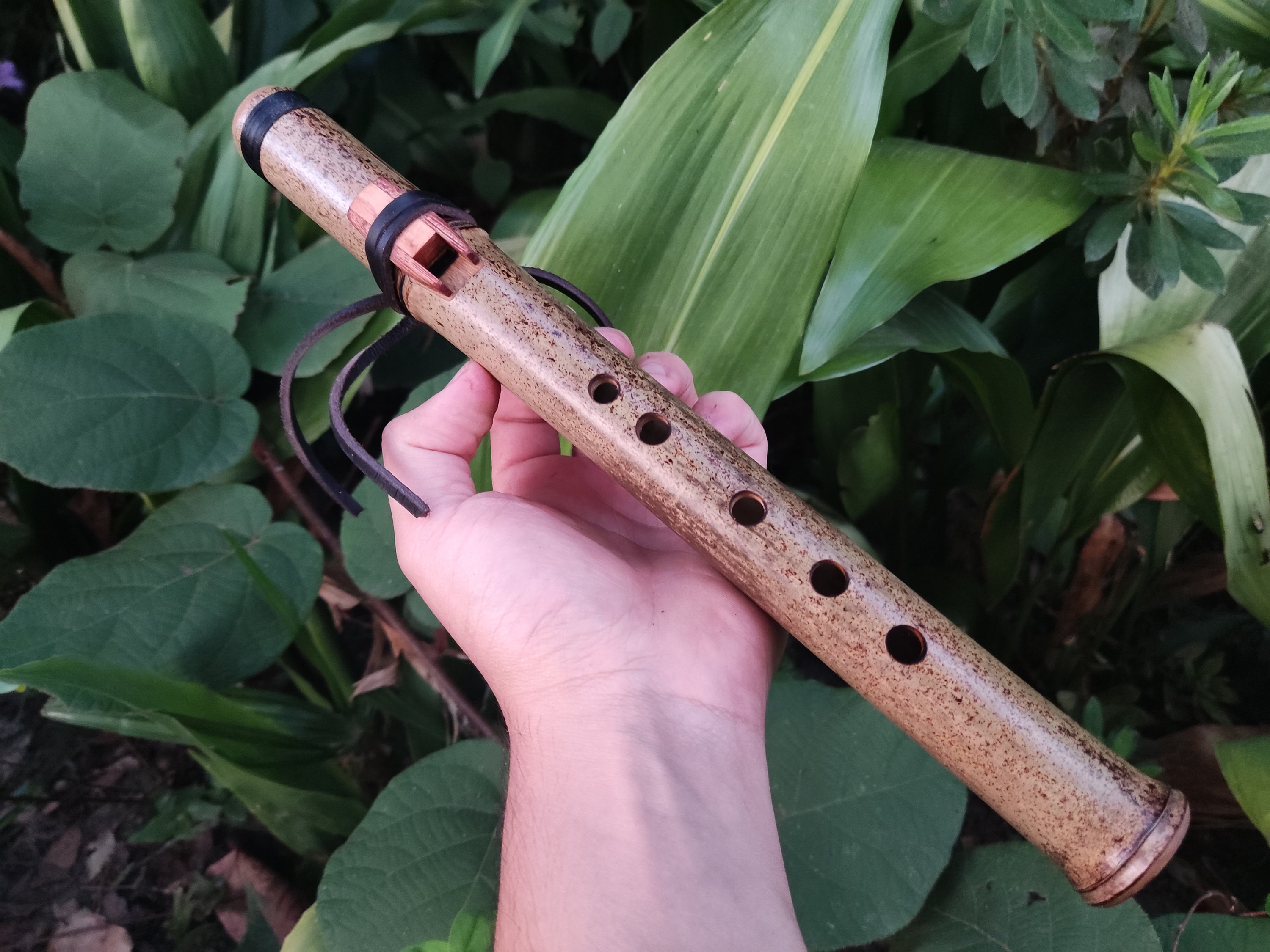 Ethnic Native American and Oriental Style Bamboo Flute in High - Etsy