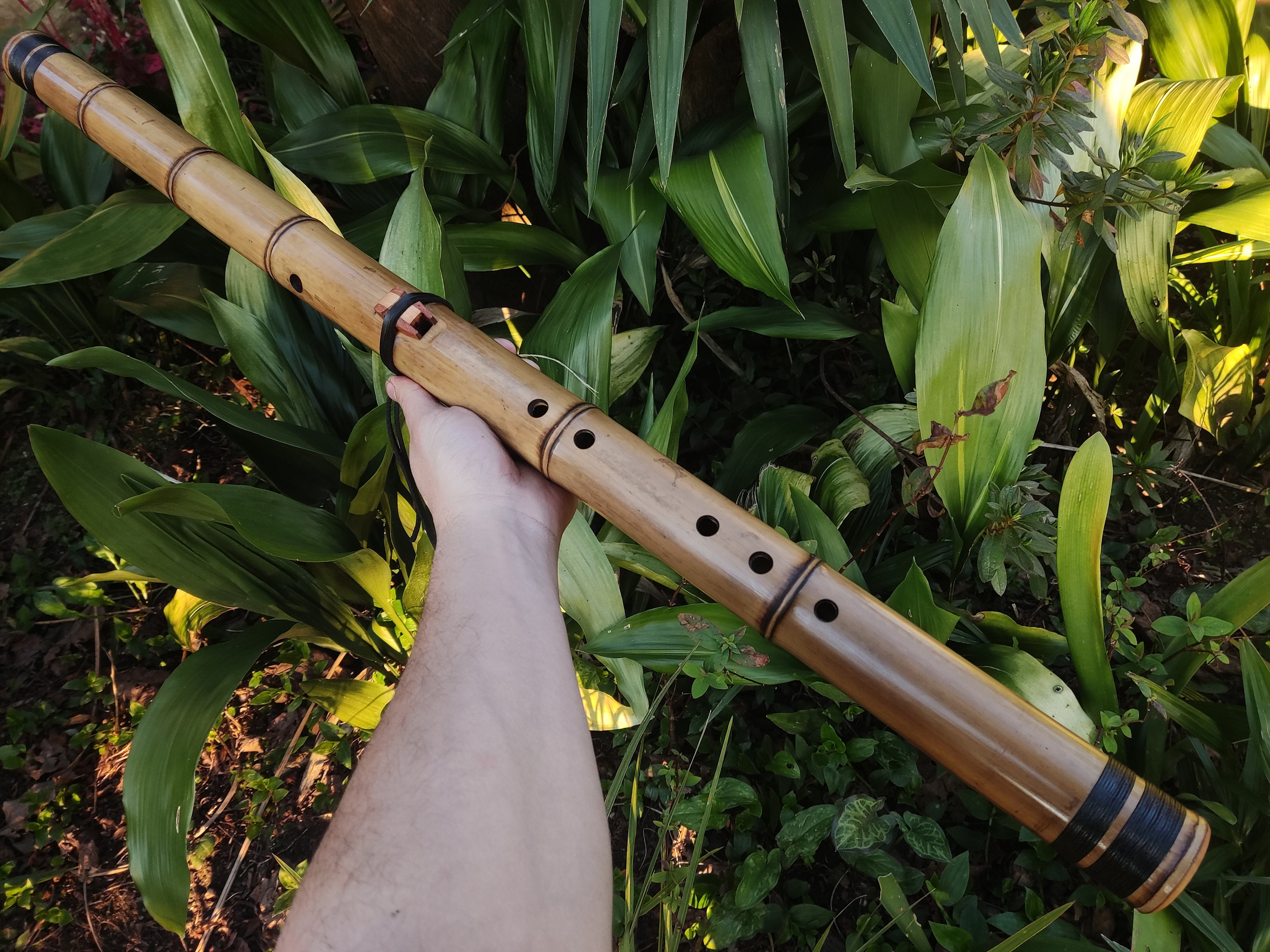 Side Blown Ethnic Native American Style Bamboo Flute in the Key of Eb4 ...