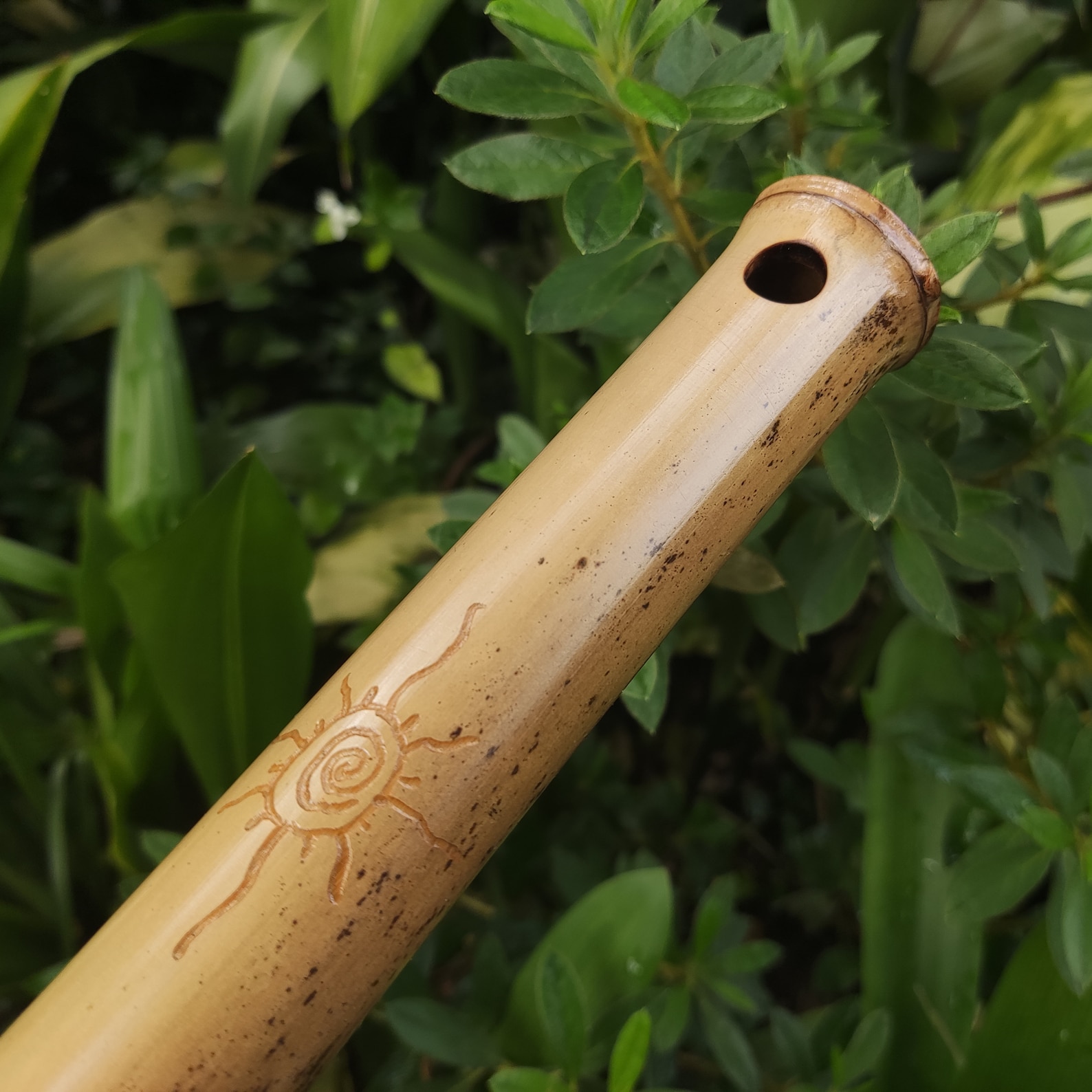 Exotic Meditative Kokin Akebono Bamboo Flute in the Key of Low C. Oriental Flute With a Japanese ...