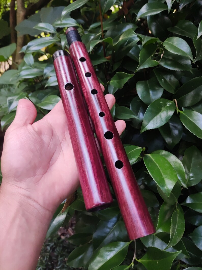 G Major Purpleheart Flute. Handmade Wooden Irish Style Flute, Made in ...