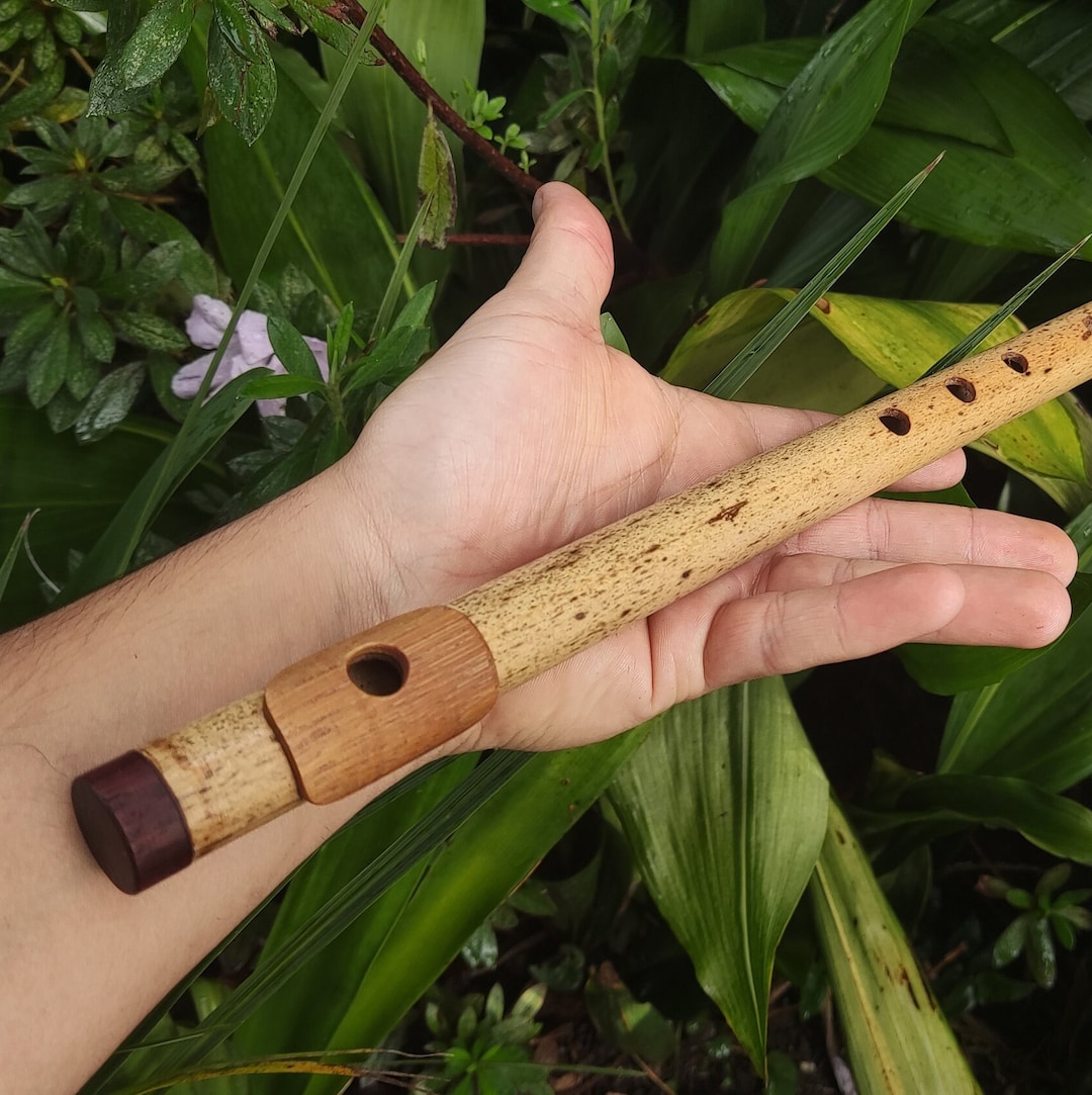 A Major Bamboo Flute With Lip Plate | Concert Tuned Transverse Flute ...