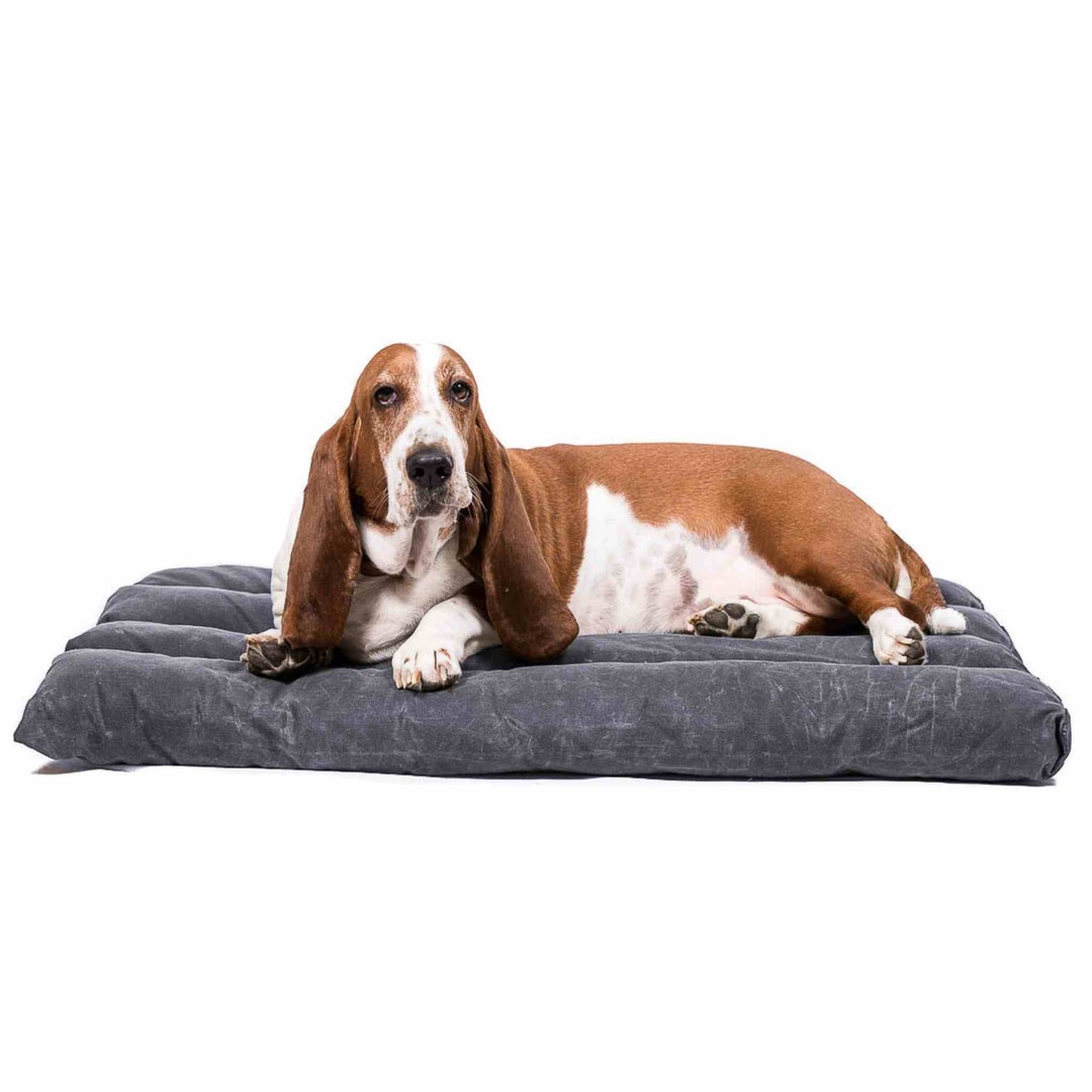 DOG KENNEL PAD | Water Repellant | Waxed Canvas Kennel / Crate Pad or ...