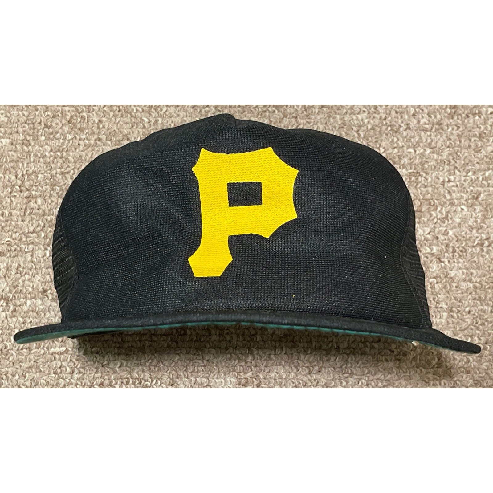 Vintage 80s Pittsburgh Pirates MLB Mesh Foam Snapback Trucker Hat Cap ...