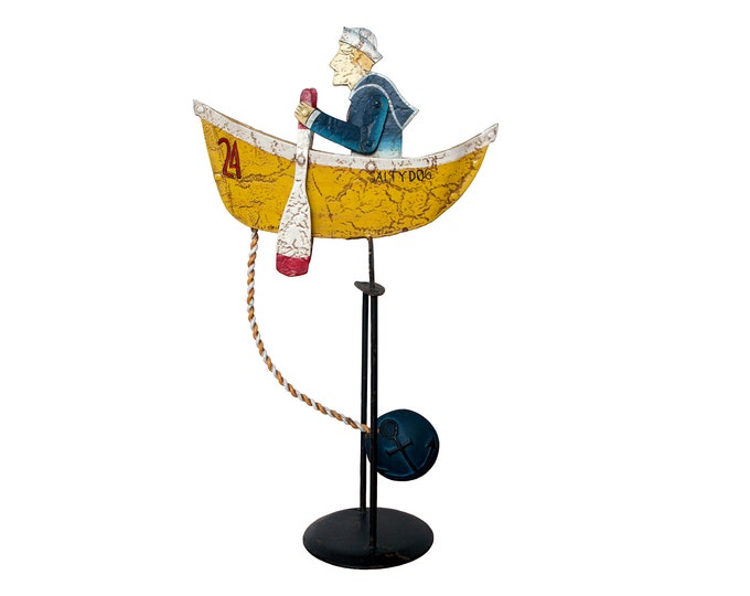 Metal Balance Toy - Sailor in Rowing Boat "salty Dog" - Skyhook ...
