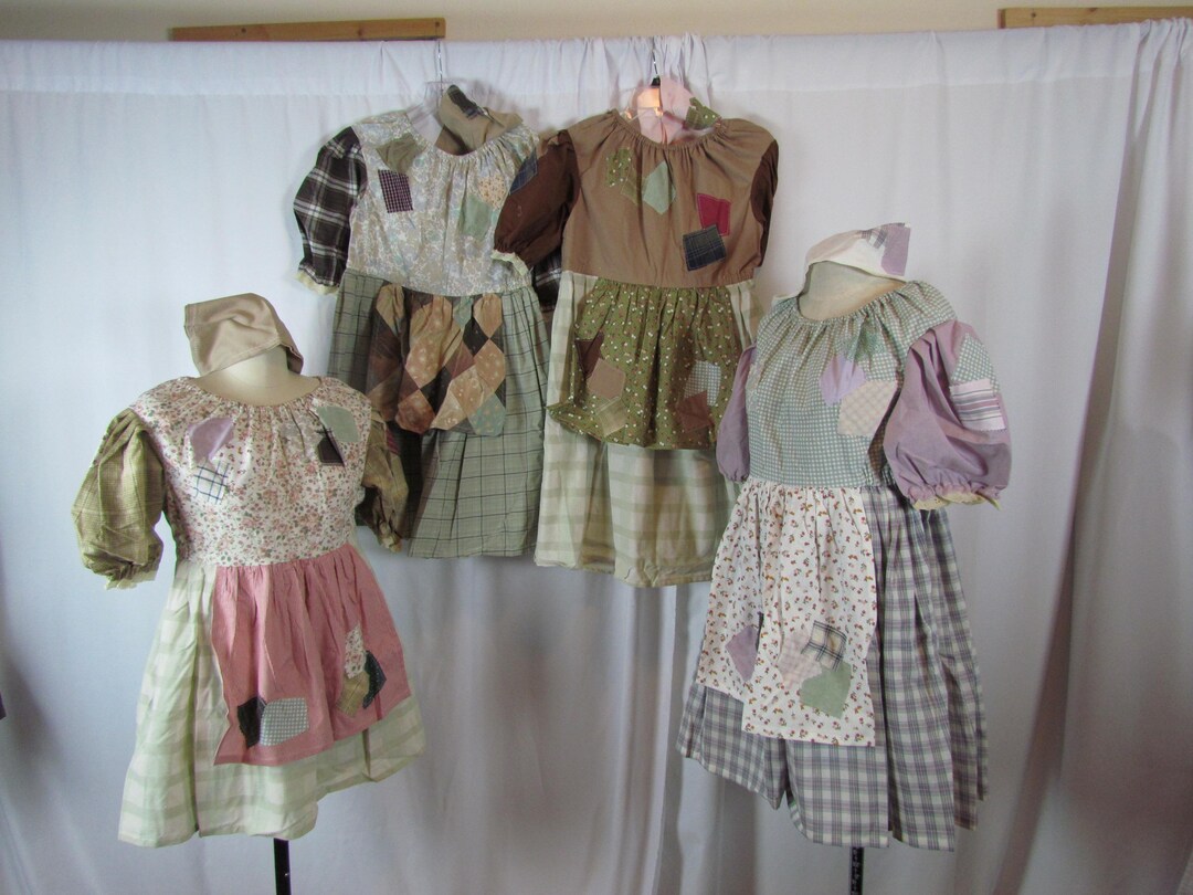 14 Orphan/peasant/rag Dress, (LG Girls Xs/s Adult), Length Varies - Etsy