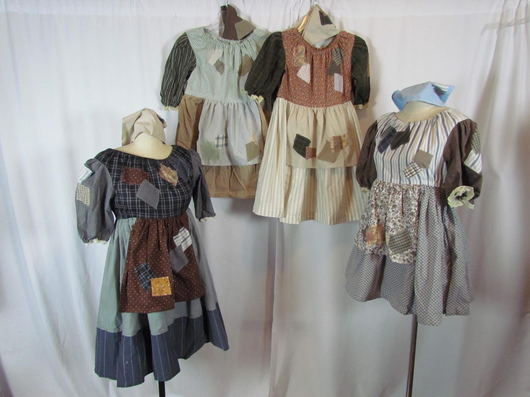 10/12 Orphan/peasant/rag Dress, (MED Girls), Length Varies - Etsy