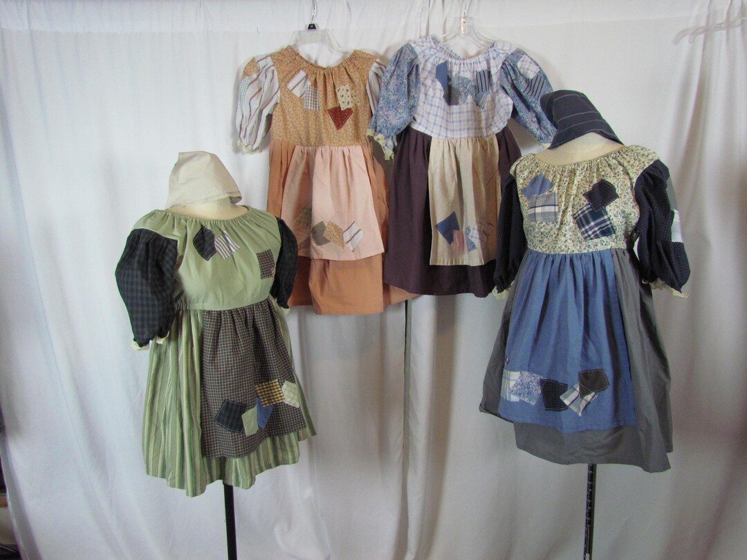 10/12 Orphan/peasant/rag Dress, (MED Girls), Length Varies - Etsy