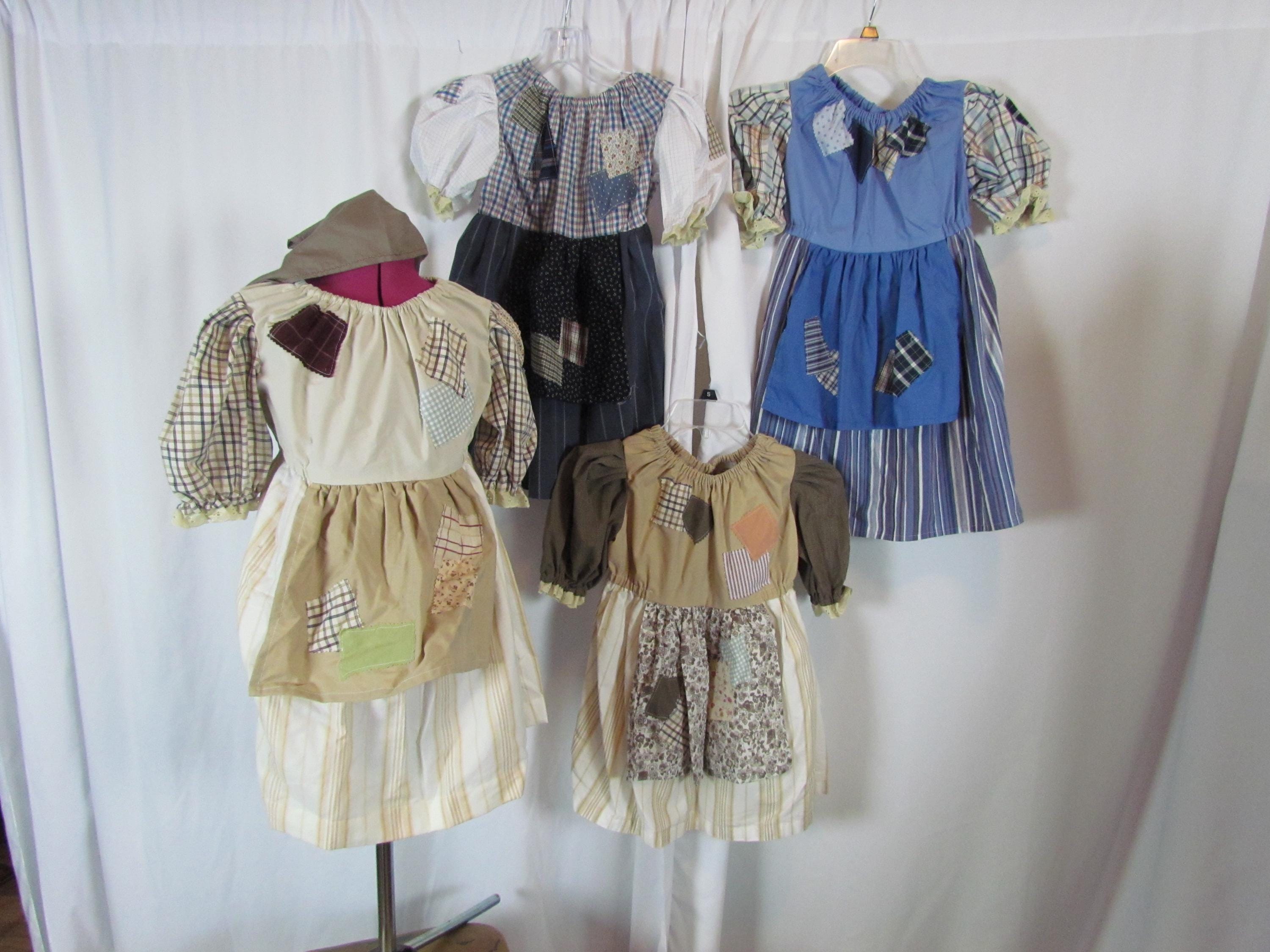5/6 Orphan/peasant/rag Dress, (sm Girls), Length Varies - Etsy