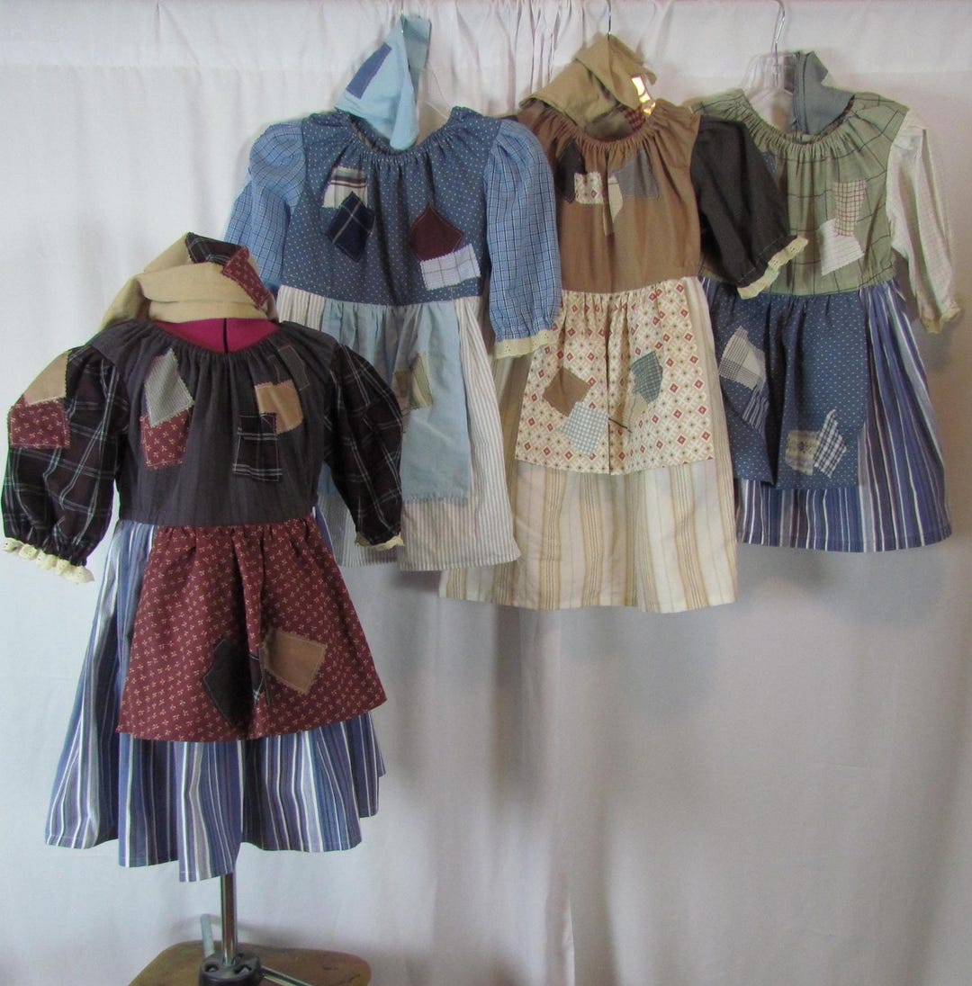 7/8 Orphan/peasant/rag Dress, (sm/med Girls), Length Varies - Etsy