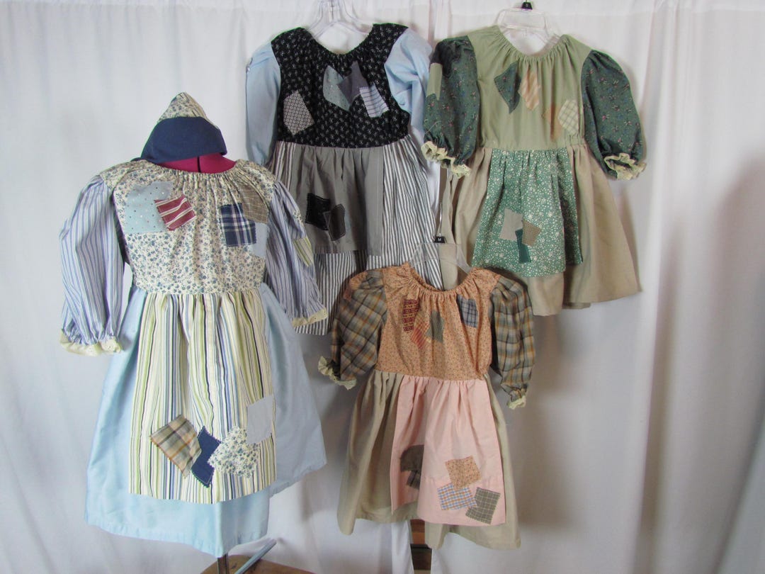 7/8 Orphan/peasant/rag Dress, (sm/med Girls), Length Varies - Etsy