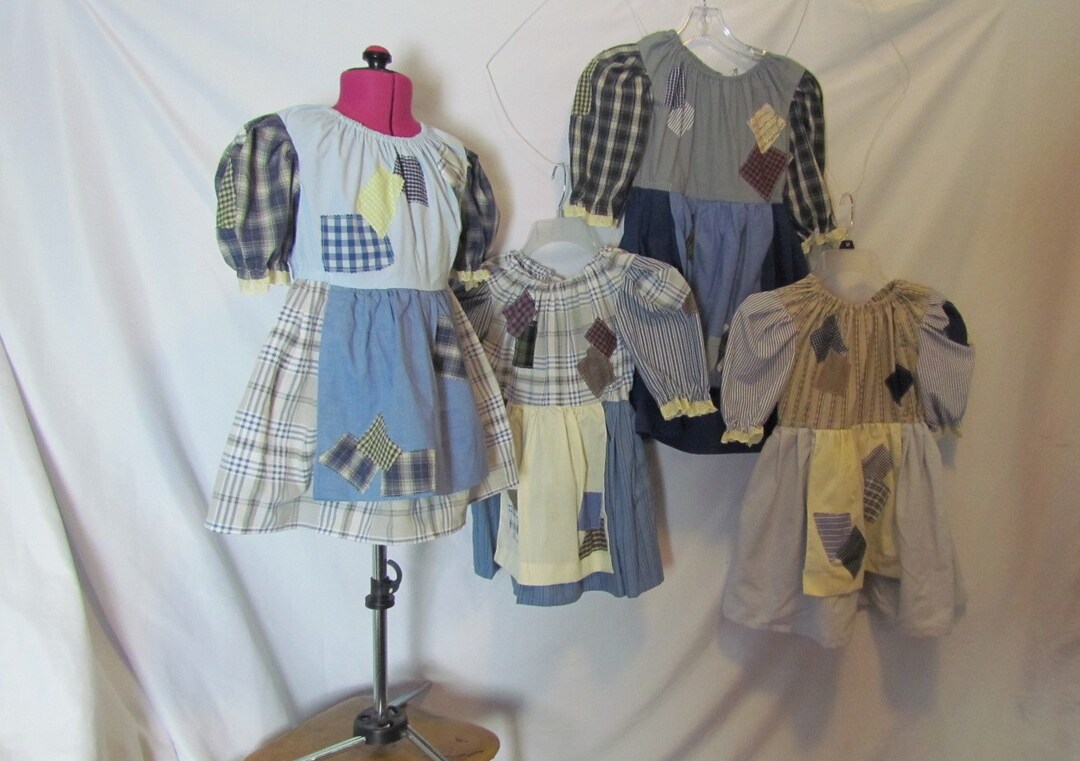 7/8 Orphan/peasant/rag Dress, sm/med Girls, Length Varies - Etsy