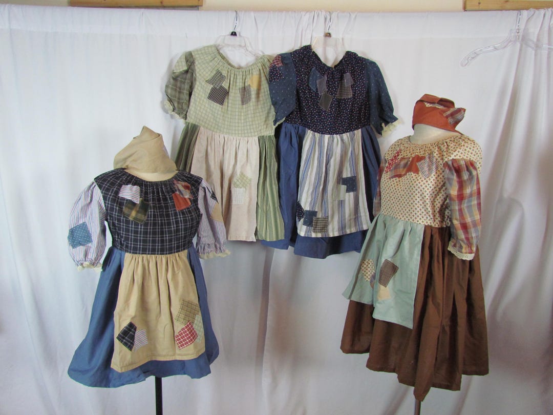14 Orphan/peasant/rag Dress, (LG Girls Xs/s Adult), Length Varies - Etsy