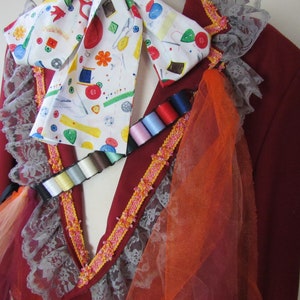 Mad Hatter (50L) Costume, Dark Red - Etsy