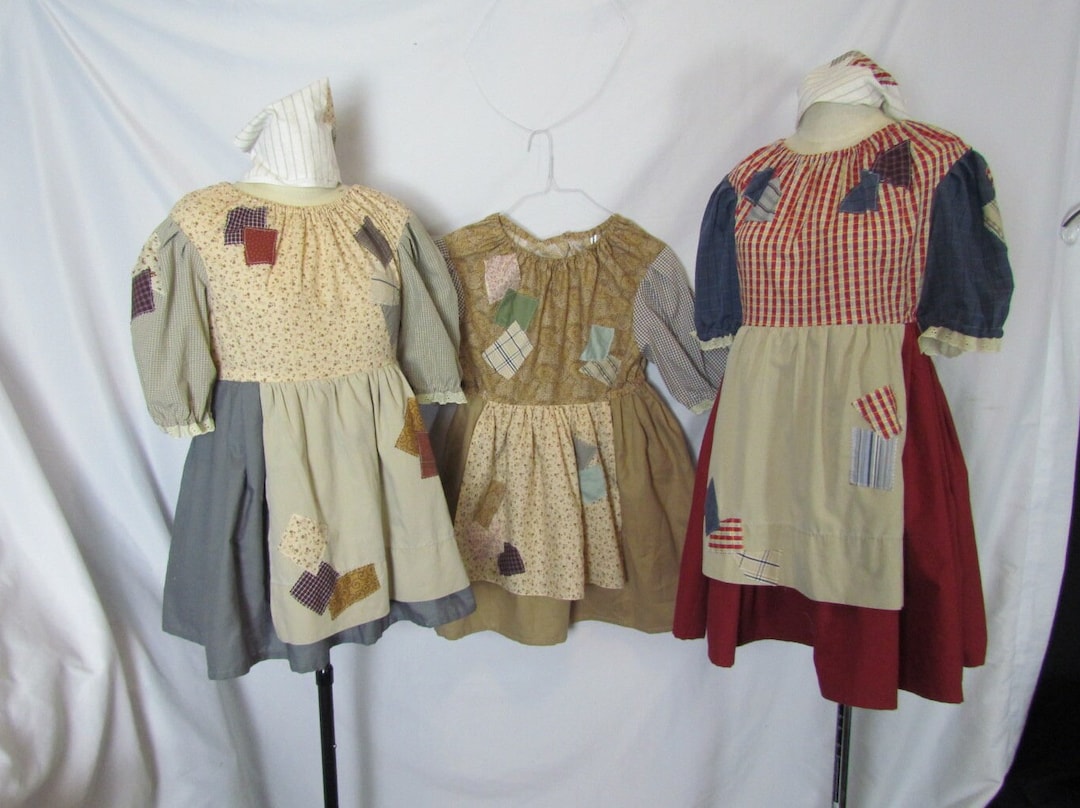 14 Orphan/peasant/rag Dress, (LG Girls Xs/s Adult), Length Varies - Etsy