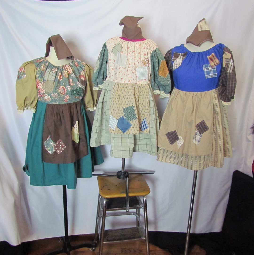 10/12 Orphan/peasant/rag Dress, (MED Girls), Length Varies - Etsy