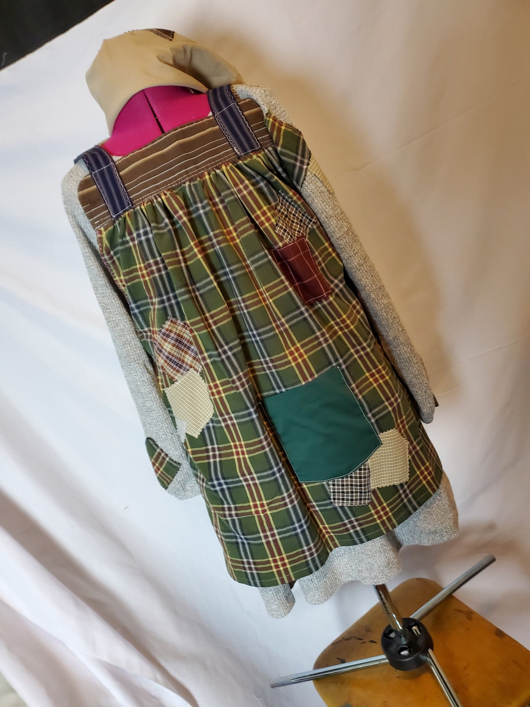 Orphan 7/8 Costume dress Pinafore/scarf - Etsy