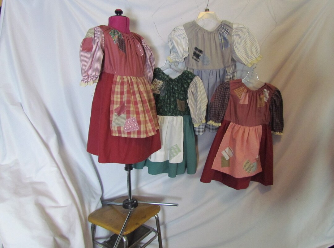 7/8 Orphan/peasant/rag Dress, sm/med Girls, Length Varies - Etsy