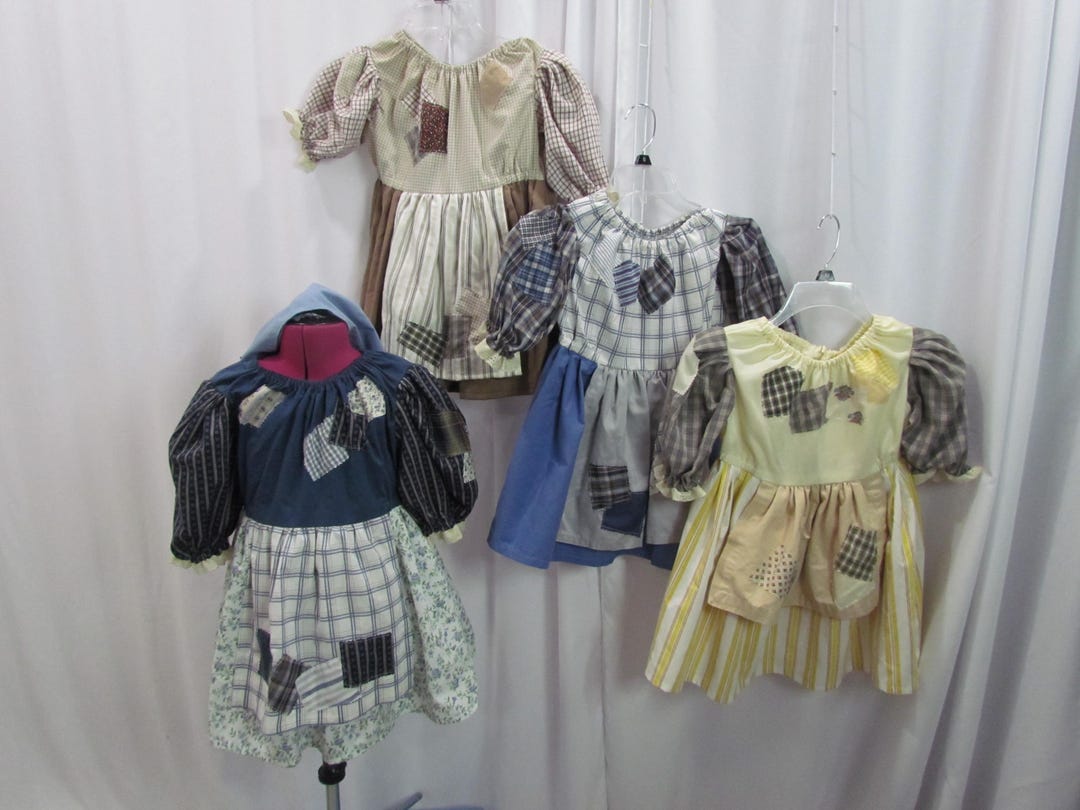 5/6 Orphan/peasant/rag Dress, (sm Girls), Length Varies - Etsy