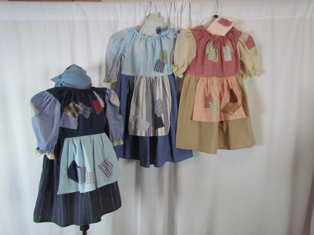 7/8 Orphan/peasant/rag Dress, (sm/med Girls), Length Varies - Etsy