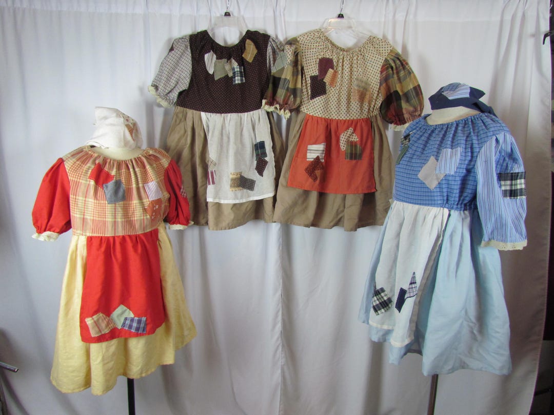 14 Orphan/peasant/rag Dress, (LG Girls Xs/s Adult), Length Varies - Etsy