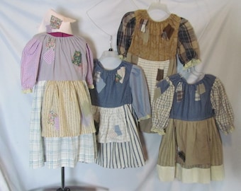 7/8 Orphan/peasant/rag Dress, sm/med Girls, Length Varies - Etsy