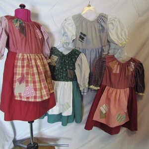 7/8 Orphan/peasant/rag Dress, sm/med Girls, Length Varies - Etsy
