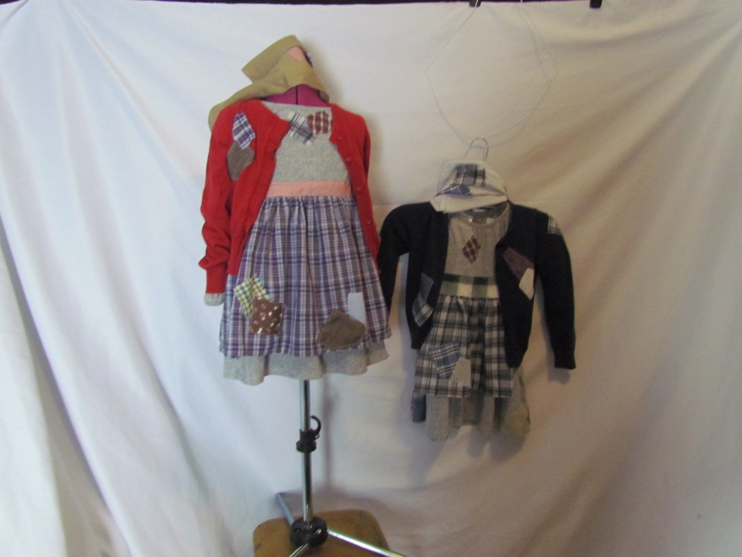 Orphan XS 4/5 Dress/sweater/scarf Costume Upcycled - Etsy