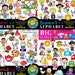 Alphabet BIG BUNDLE 216 Images: Black and White/ Color | Etsy