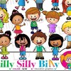 Phonics VERBS 2 B/W & Color Clipart lilly Silly Billy - Etsy