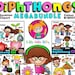 Diphthong BUNDLE. Phonics 192 Clipart Images in Black and | Etsy