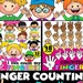 Finger Counting - Mini Bundle. Clipart for Small Commercial* and ...