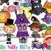 Cute Halloween Clipart Not-so-scary Illustrations for Small | Etsy
