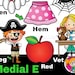 Medial ‘e’ Clip Art, Illustrated Words - B/W & Color Clipart for Small ...