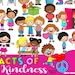 Acts of Kindness. Clipart, Black and White & COLOR, Small Commercial ...