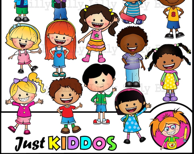 24 Kids Clipart, Children Clipart, Girl Clipart, Boy Clipart, Baby ...