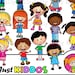 Just Kiddo's. Clipart in BLACK and WHITE and Full Color. Education ...