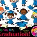 GRADUATION Clipart for Small Commercial and Education Use. | Etsy