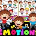 Emotions Clipart - Moody Milo! Lilly Silly Billy, Super Sweet Digital ...