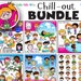 Chill-out BUNDLE. Calming Strategies, Clipart. BLACK and WHITE and Full ...