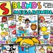 S Blends - 8 Set, Phonics, Clipart BUNDLE. Illustrated Words to Engage ...