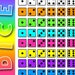 Rainbow Dice. Clipart Dice in a Variety of Colors. Small Commercial ...