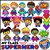 Bright Kids 2. Clipart Mini-set, Black and White & COLOR, Small ...
