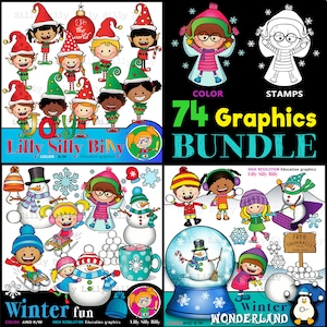 Winter Wonderland VALUE BUNDLE- Black and White / and Full Color ...
