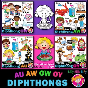 Diphthong Clipart - Etsy