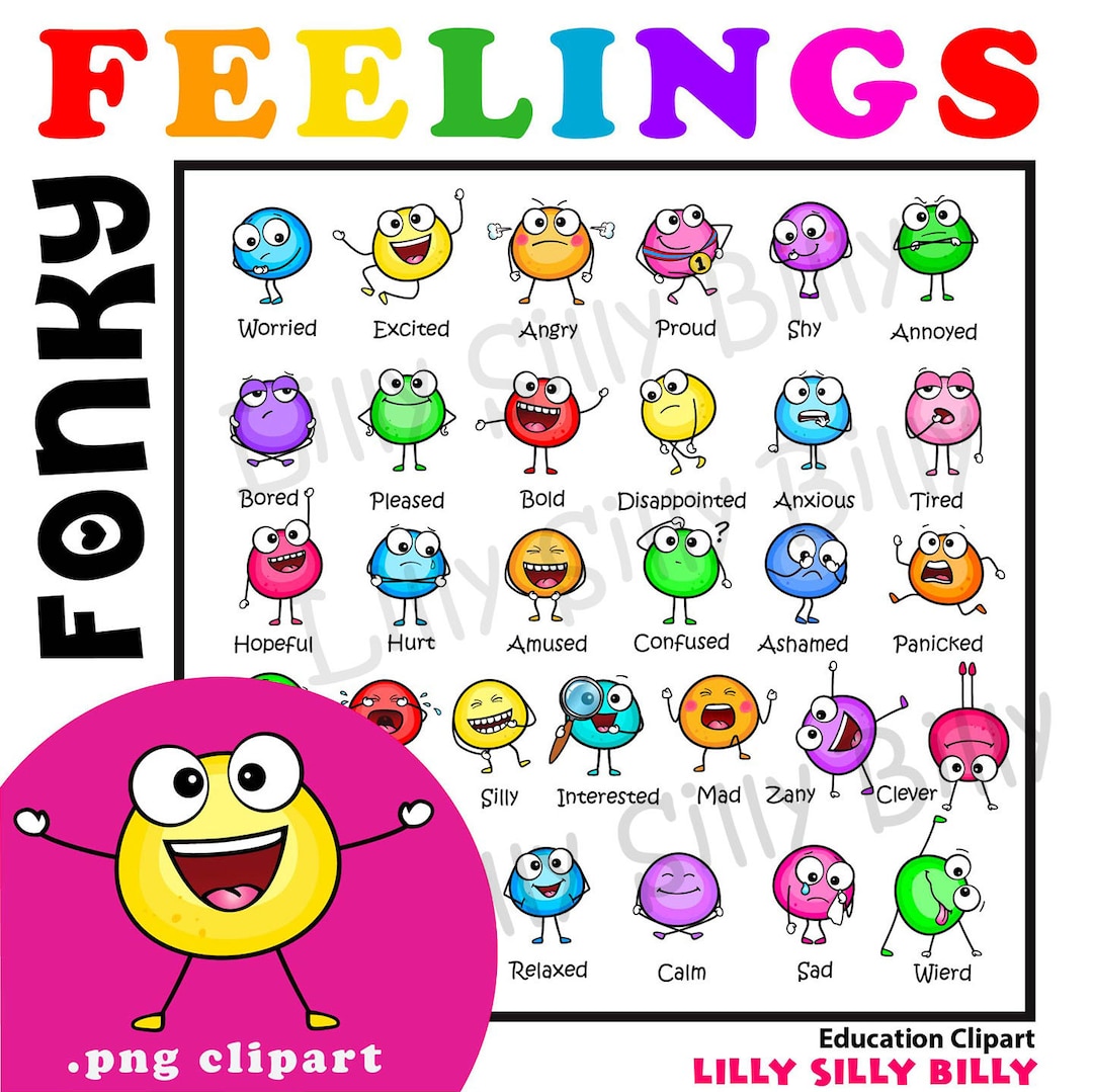 Fonky Feelings Clipart - Super Sweet Digital Images for Small ...